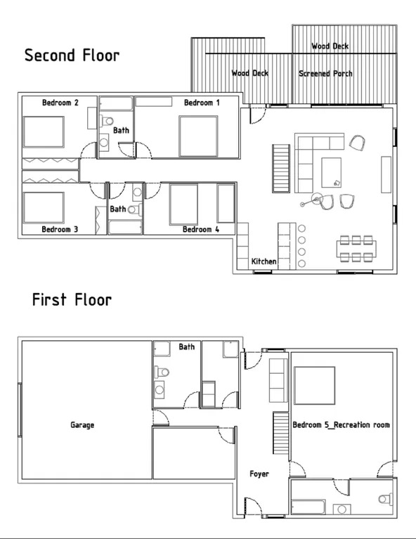 Fripp Island Dolphin House Floor Plan - Dolphin House - Fripp Island, SC